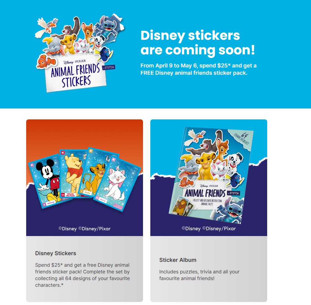 [Loblaws] Disney Sticker Packs WUS $25+ at Loblaws/Loblaws branded ...