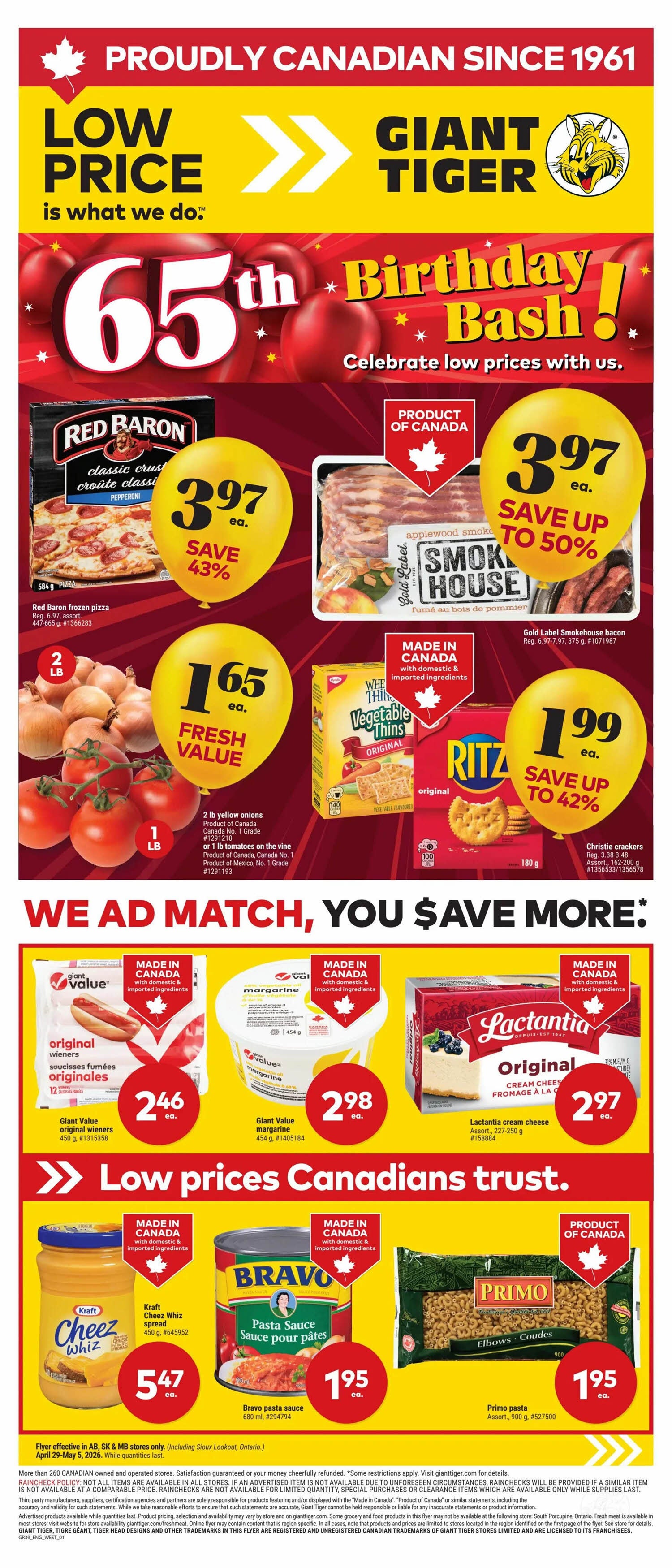 Giant Tiger Weekly Flyer - Weekly Savings - 65th Birthday Bash (AB, SK ...