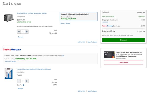 [Costco] Ecoflow Delta 3 Pro power station - $2489.99 - RedFlagDeals ...