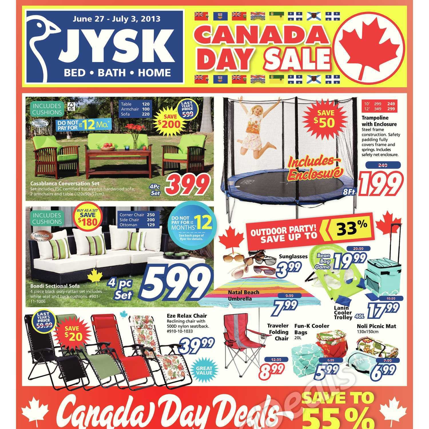 JYSK Weekly Flyer - Weekly Flyer - Canada Day Sale - Jun 27 – Jul 3 ...