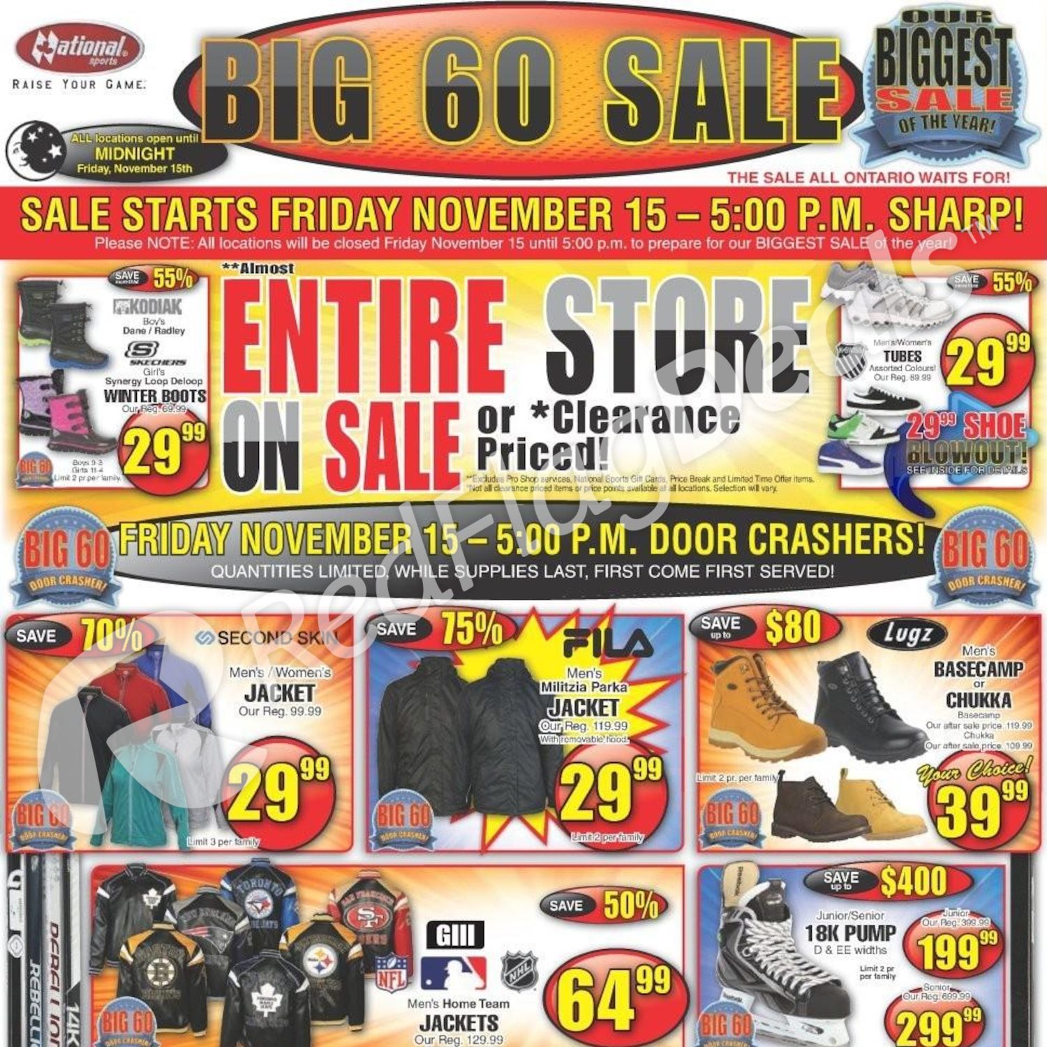 National Sports Weekly Flyer - Bi-Weekly Flyer - Big 60 Sale - Nov 15 ...