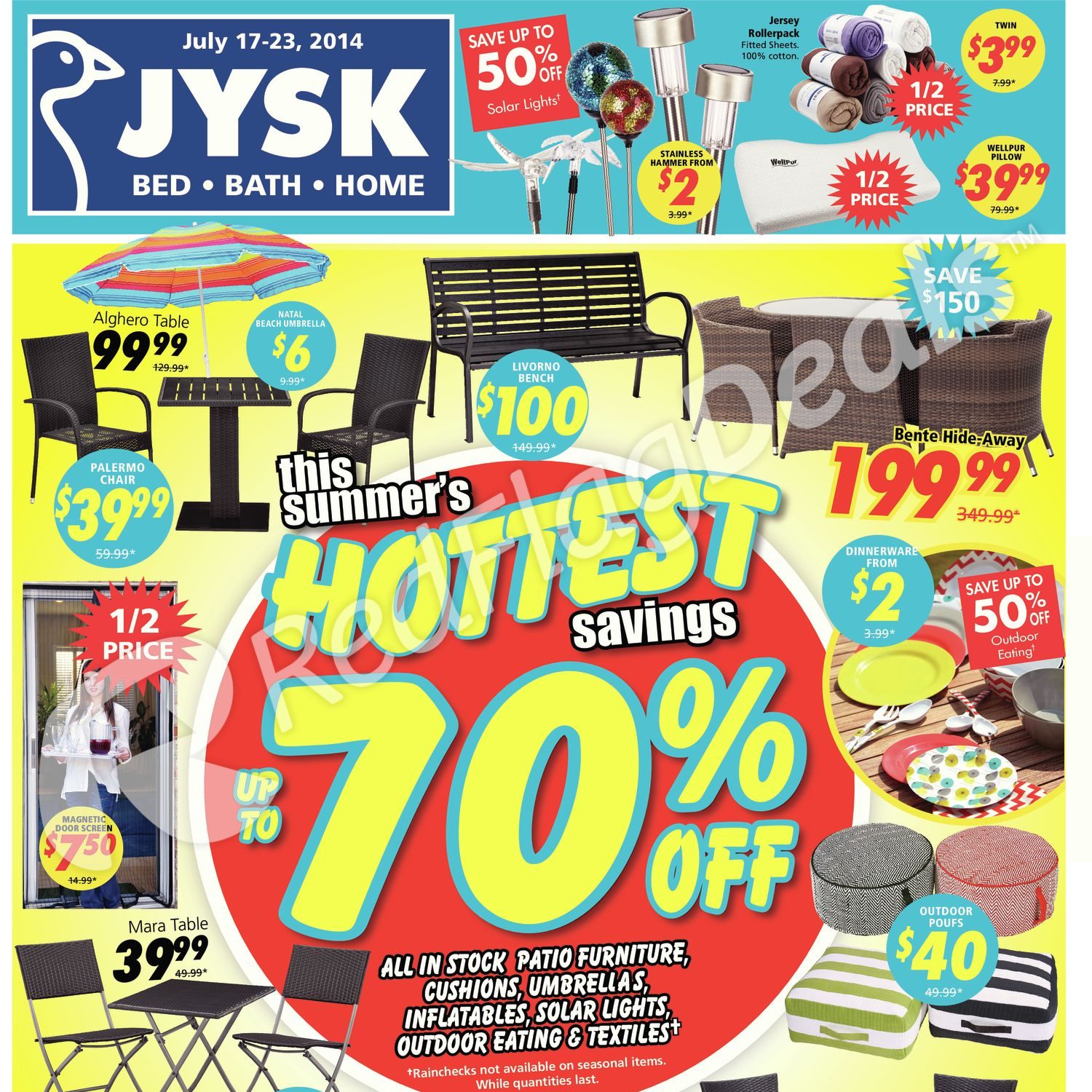 JYSK Weekly Flyer - Weekly Flyer - This Summer's Hottest Savings - Jul ...